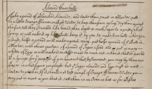 Cooking Almond Jumballs at the Folger Shakespeare Library | Cooking in ...