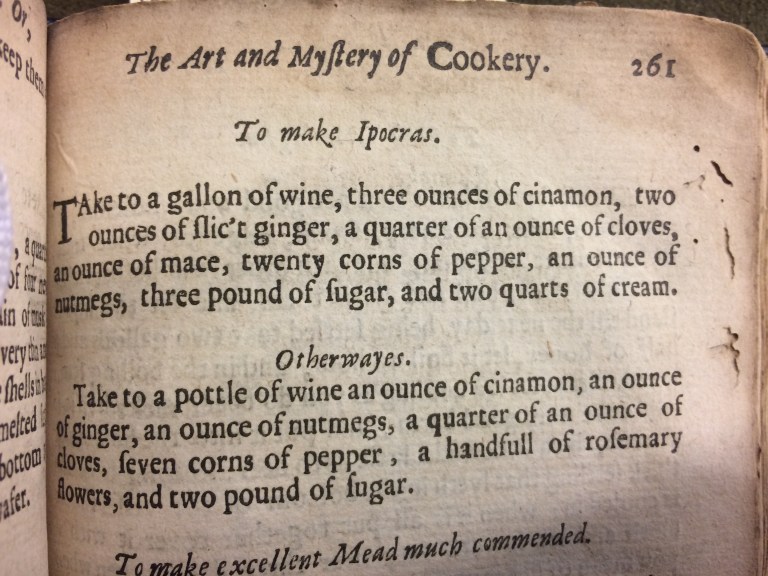 Hippocras, or spiced wine | Cooking in the Archives