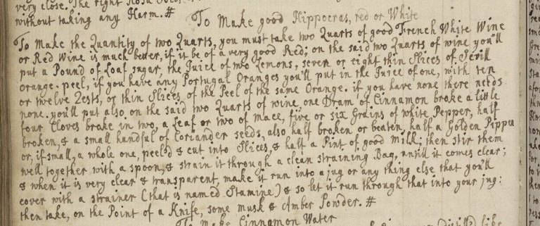 Hippocras, or spiced wine | Cooking in the Archives