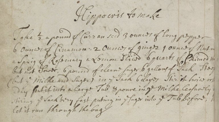 Hippocras, or spiced wine | Cooking in the Archives