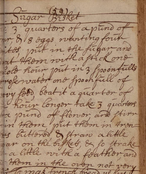 Christian Barclay’s Sugar Bisket | Cooking in the Archives